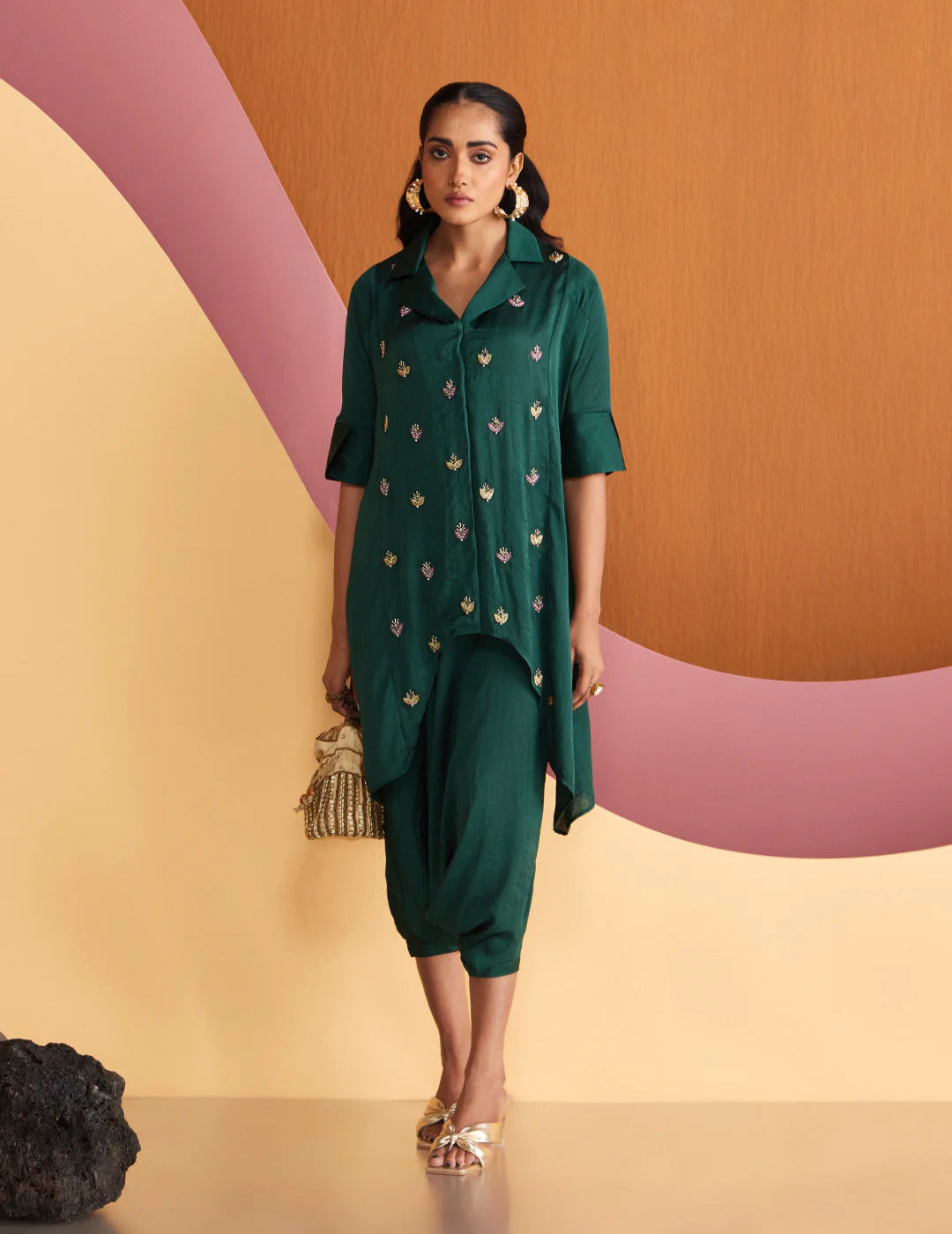 Buy Emerald Green Tabula Co-ord Set Online | Women’s Fashion Singapore ...